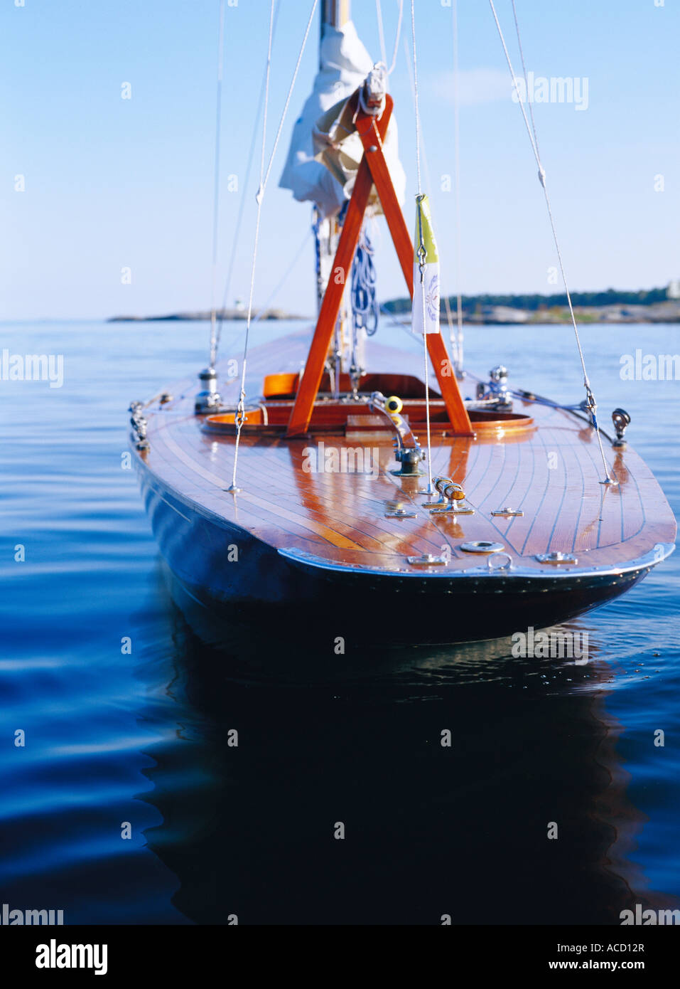 A wooden sailing-boat Stock Photo - Alamy