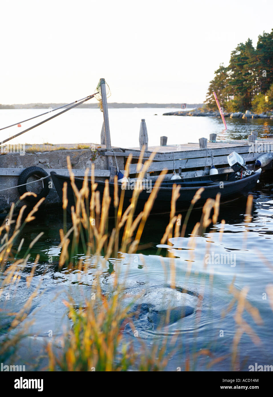 A boat by a bridge Stock Photo - Alamy
