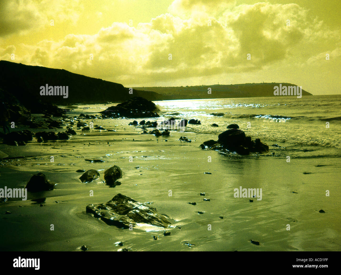Tresaith beach Wales Stock Photo - Alamy