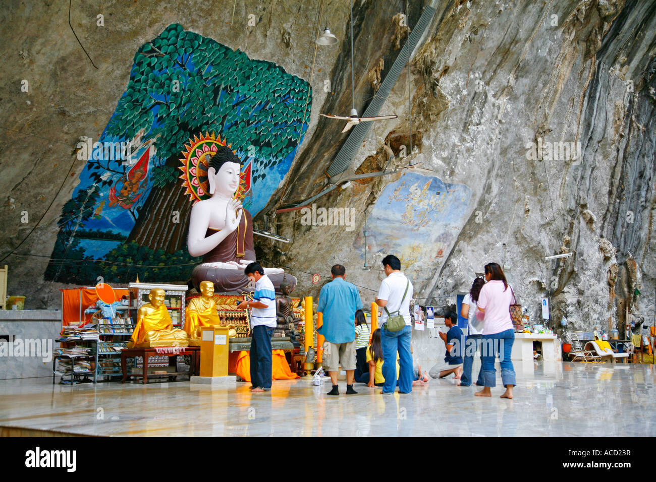 Buddhist Shrine Wat Tham Seua (Tiger Cave Temple), Krabi, Thailand ...