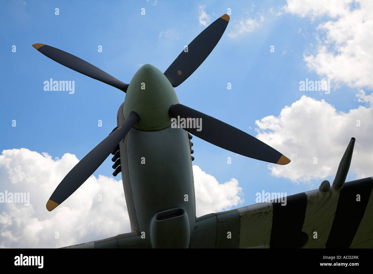 Propeller of Spitfire plane Stock Photo - Alamy