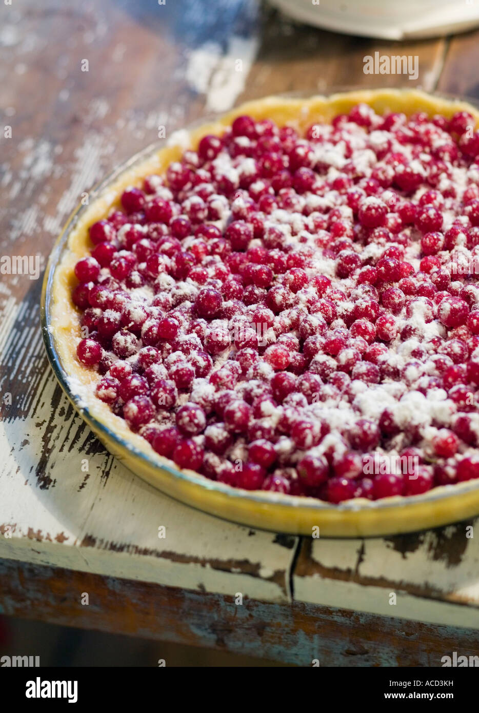 A redcurrant pie Stock Photo - Alamy