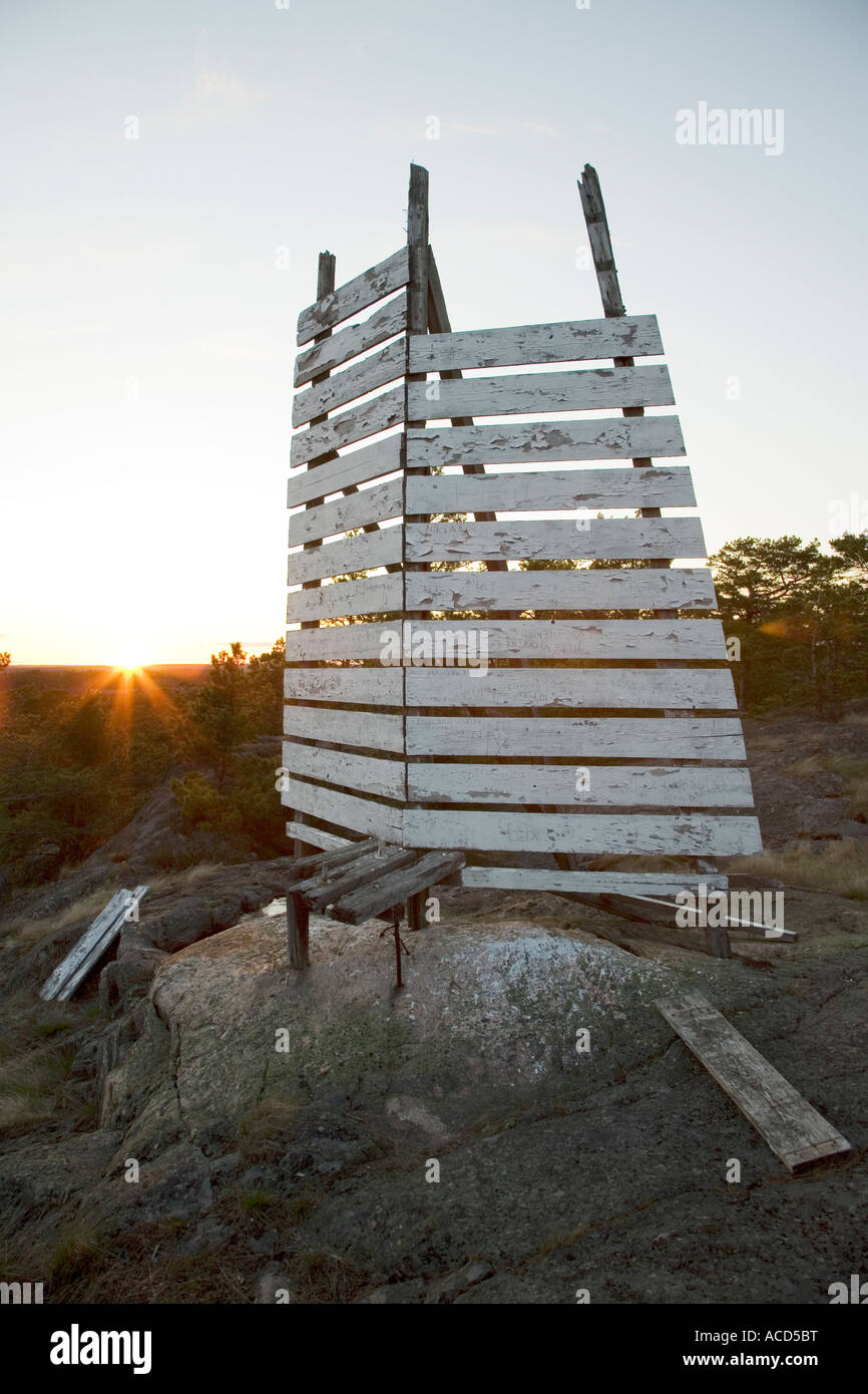Old navigation mark on a rock Stock Photo - Alamy