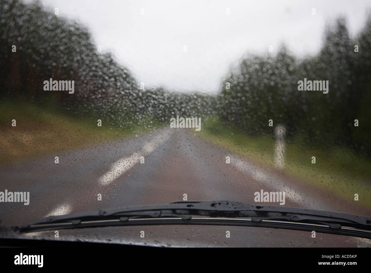 Rain on a windscreen Stock Photo - Alamy