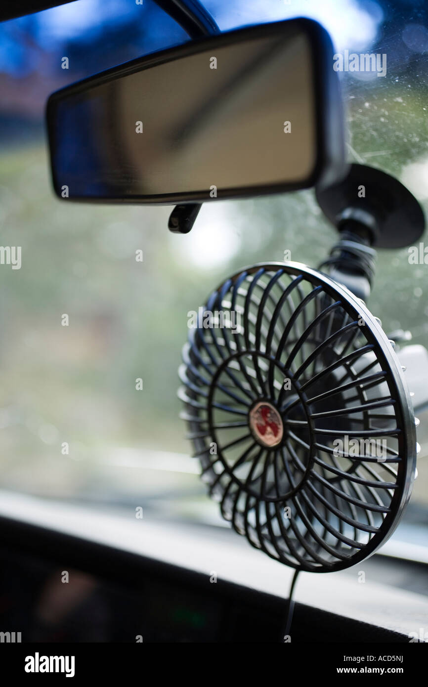 A fen inside a car Stock Photo - Alamy