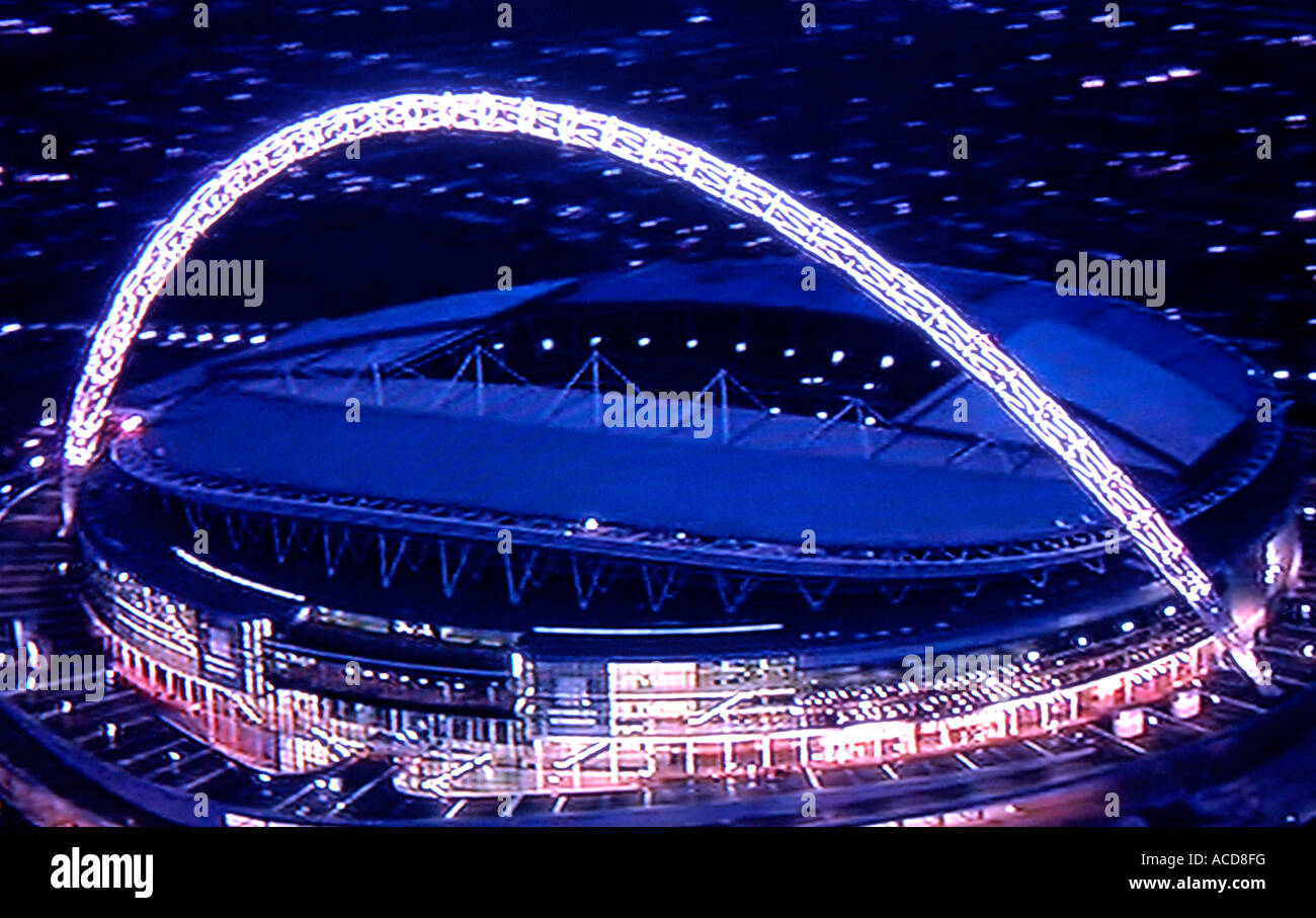 new wembley screen grab Stock Photo - Alamy
