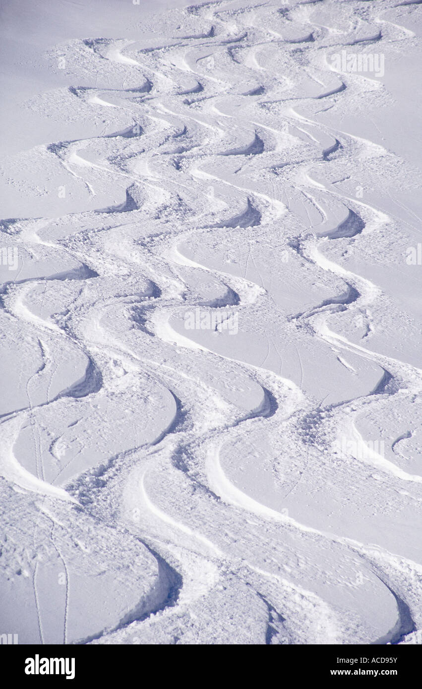 Rails in snow Stock Photo - Alamy
