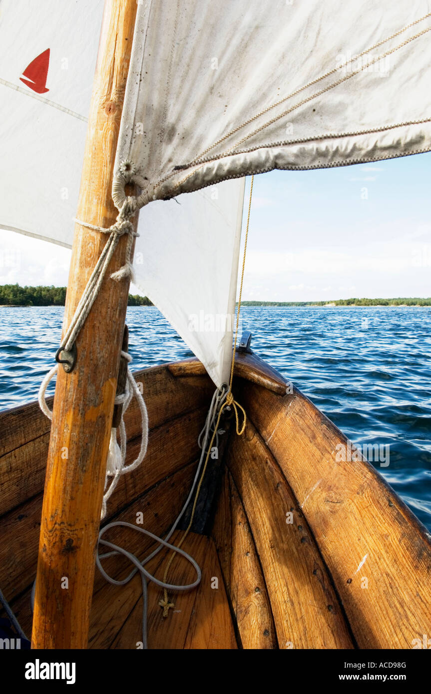 On the stern of a sail boat hi-res stock photography and images - Alamy