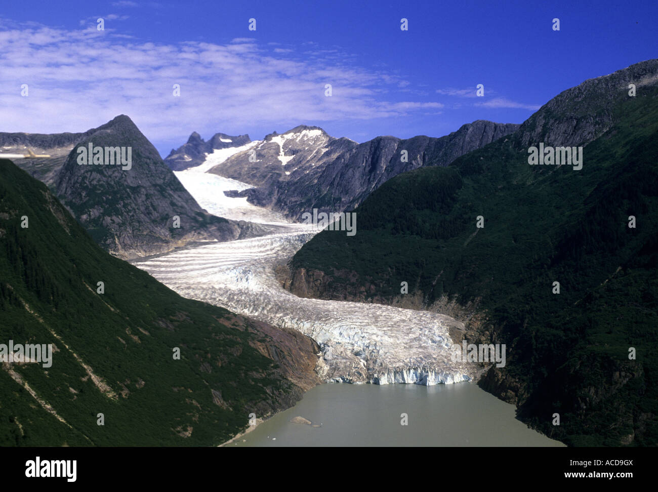 Taku Glacier, Taku Inlet, Juneau. Alaska, USA North America Stock Photo ...
