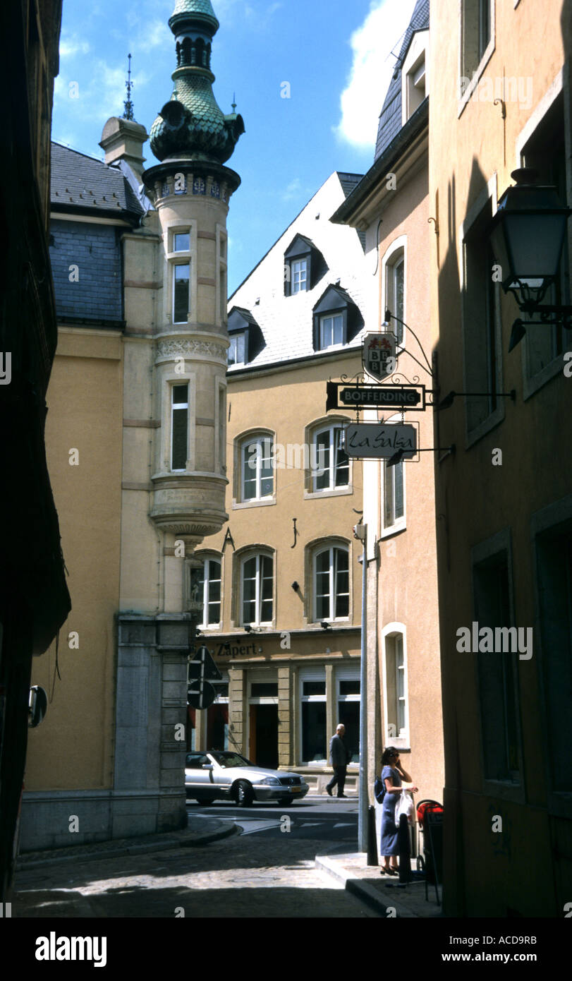 Luxembourg City old Town Historic Centre Stock Photo - Alamy