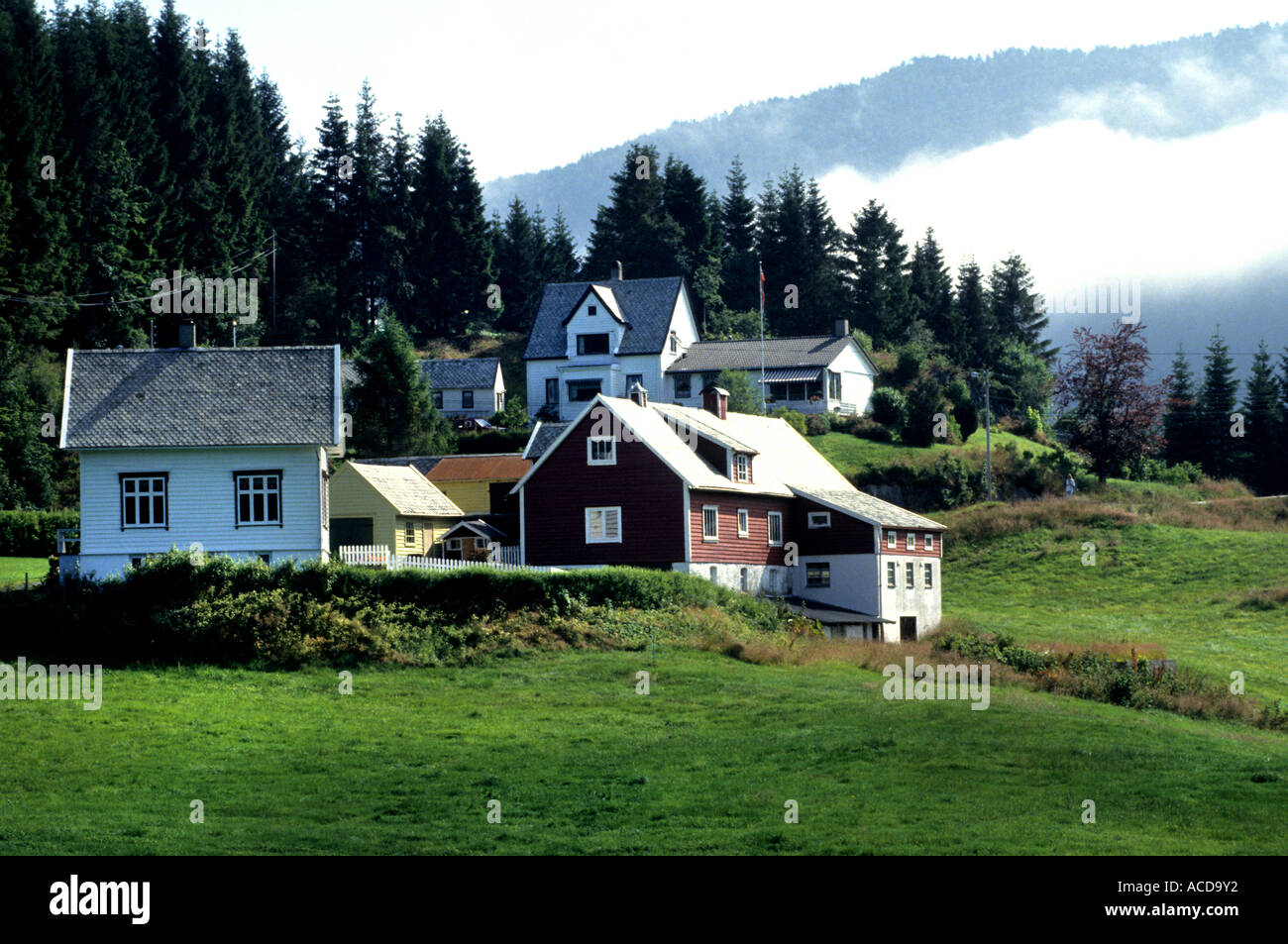 Farm Farmer Norway Norwegian Mountain House Stock Photo - Alamy