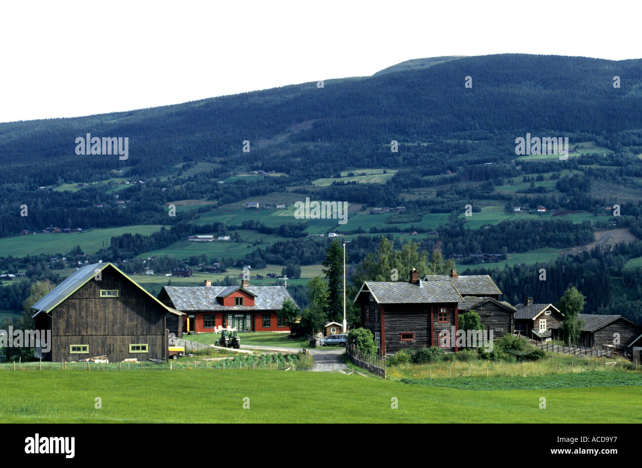 Farm Farmer Norway Norwegian Mountain House Stock Photo - Alamy