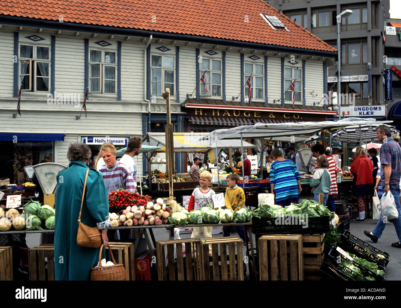 Norway Stavanger Greengrocer Market Food Vegetables Norwegian ...