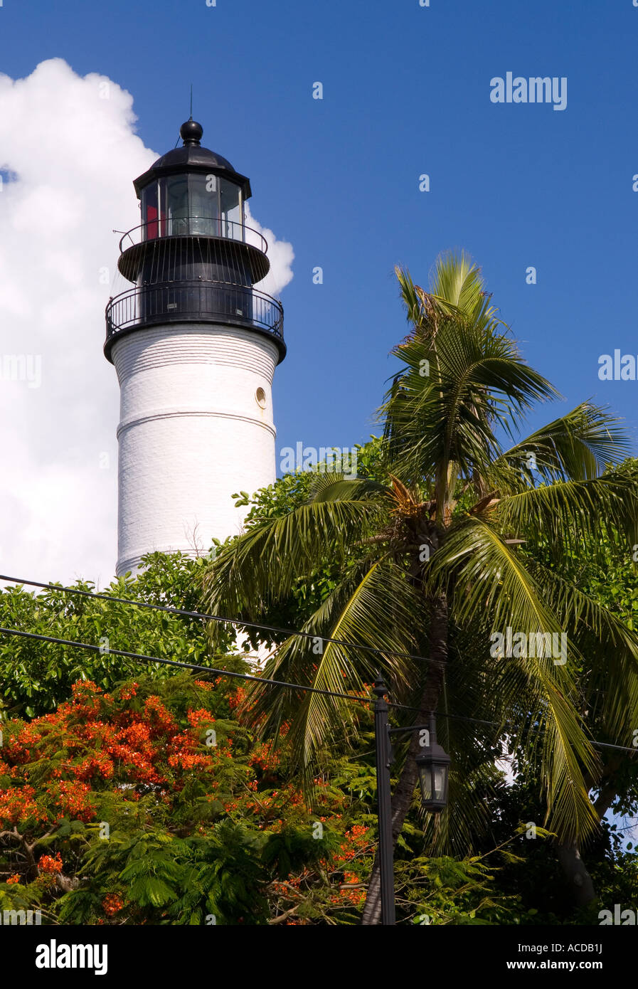 Key West Lighthouse FL, Florida Keys Stock Photo - Alamy