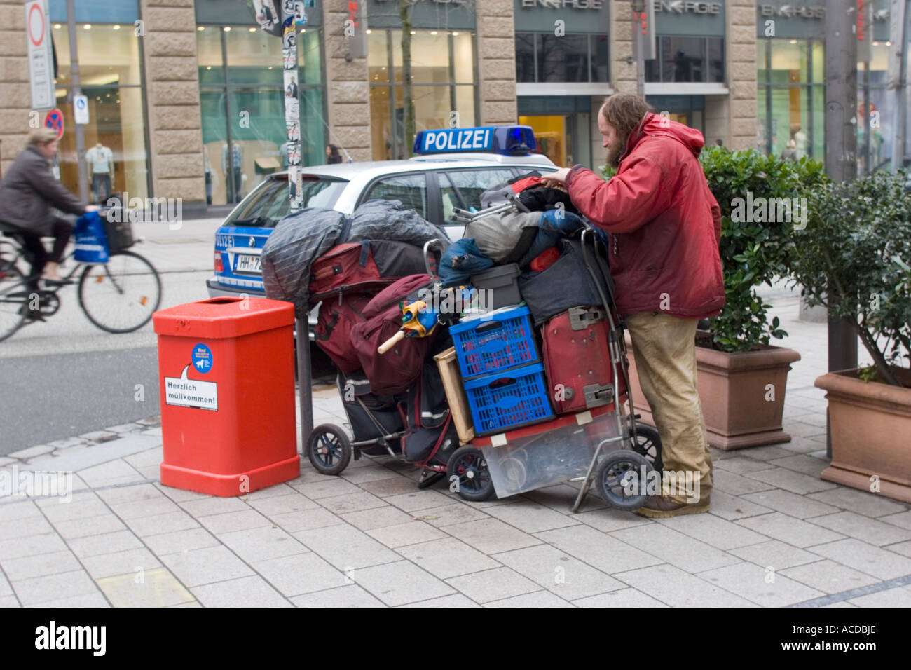 Street tramp hi-res stock photography and images - Alamy