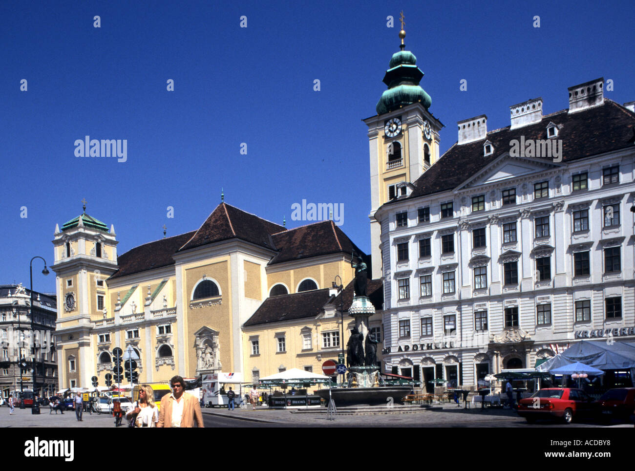 Vienna Austria Passauer platz Austrian historic history Stock Photo - Alamy