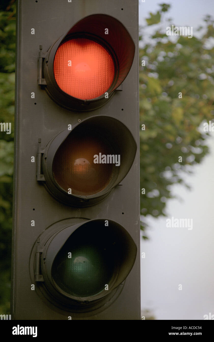 Red traffic light Stock Photo - Alamy