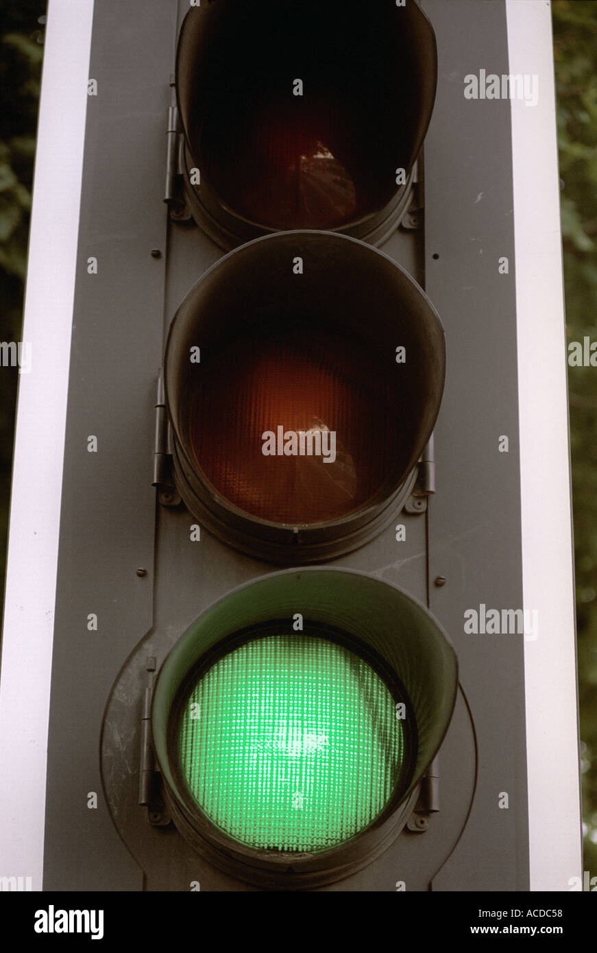 Green traffic light Stock Photo - Alamy