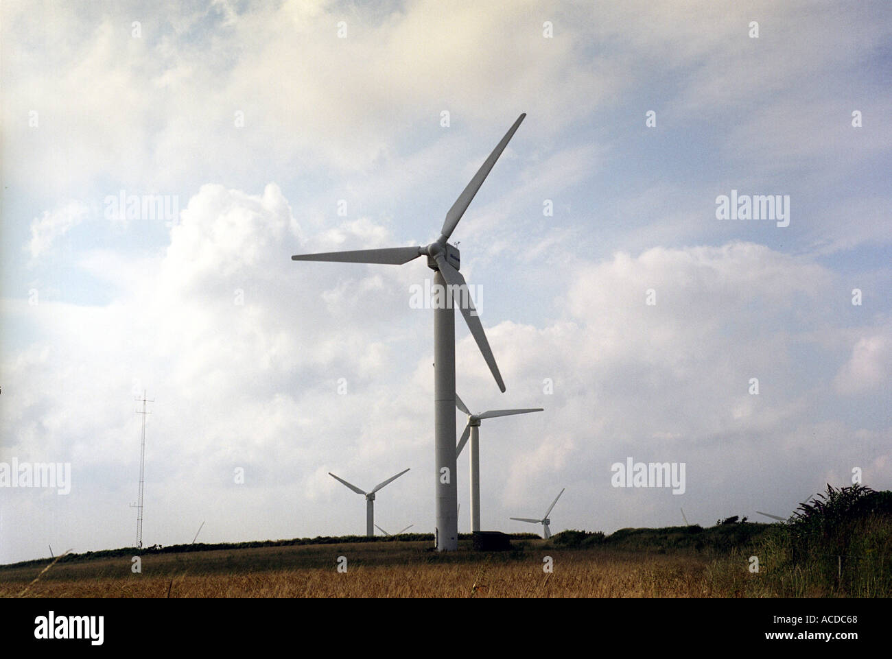 Wind farm in Cornwall England Stock Photo - Alamy