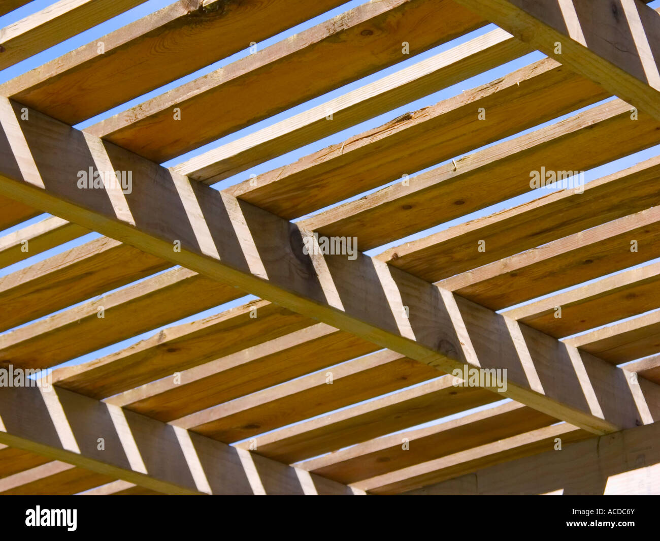 Slats and Sunlight Stock Photo - Alamy