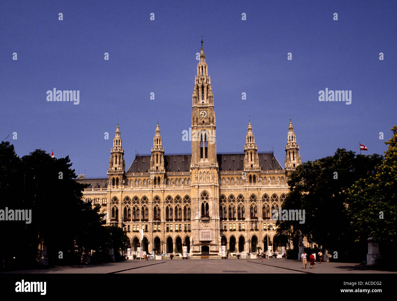 Austria Vienna Rathaus Town City hall Austrian Stock Photo - Alamy