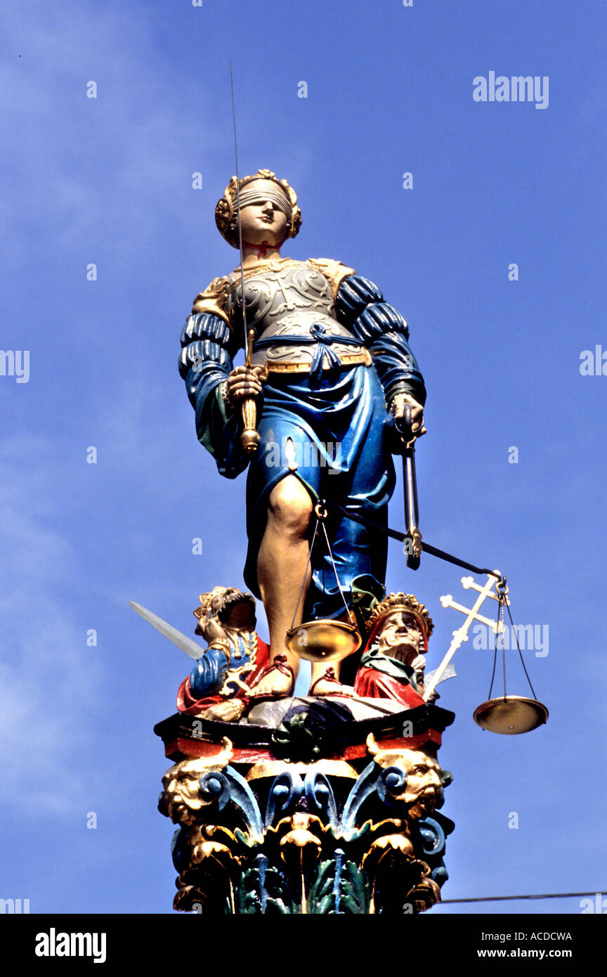 Zurich Town Historic centre Statue sculpture Switzerland Suisse Schweiz ...