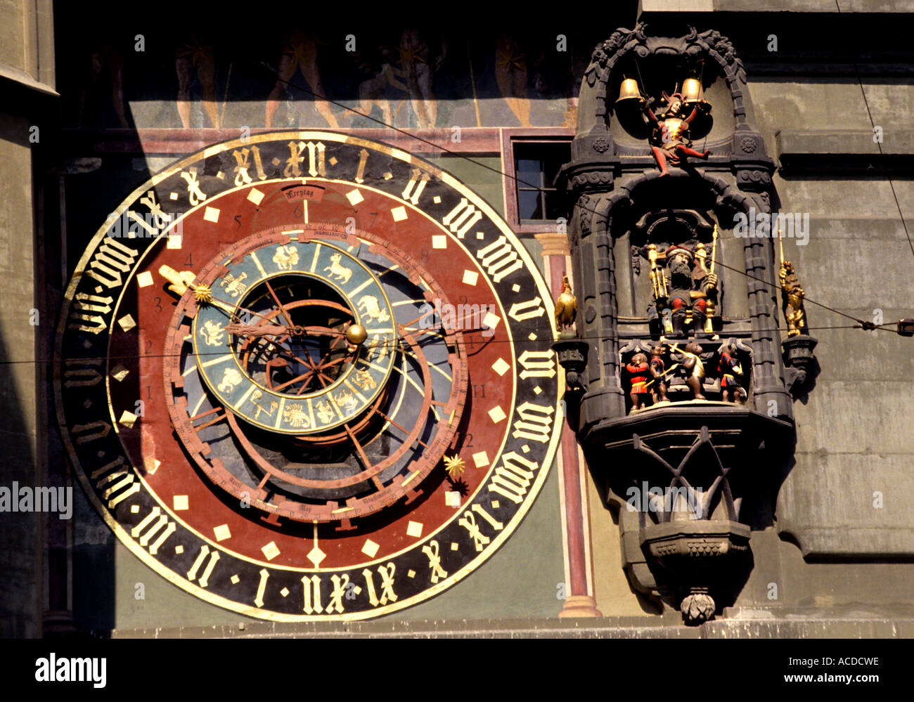 Zurich Town Historic centre Clocktower Switzerland Suisse Schweiz ...