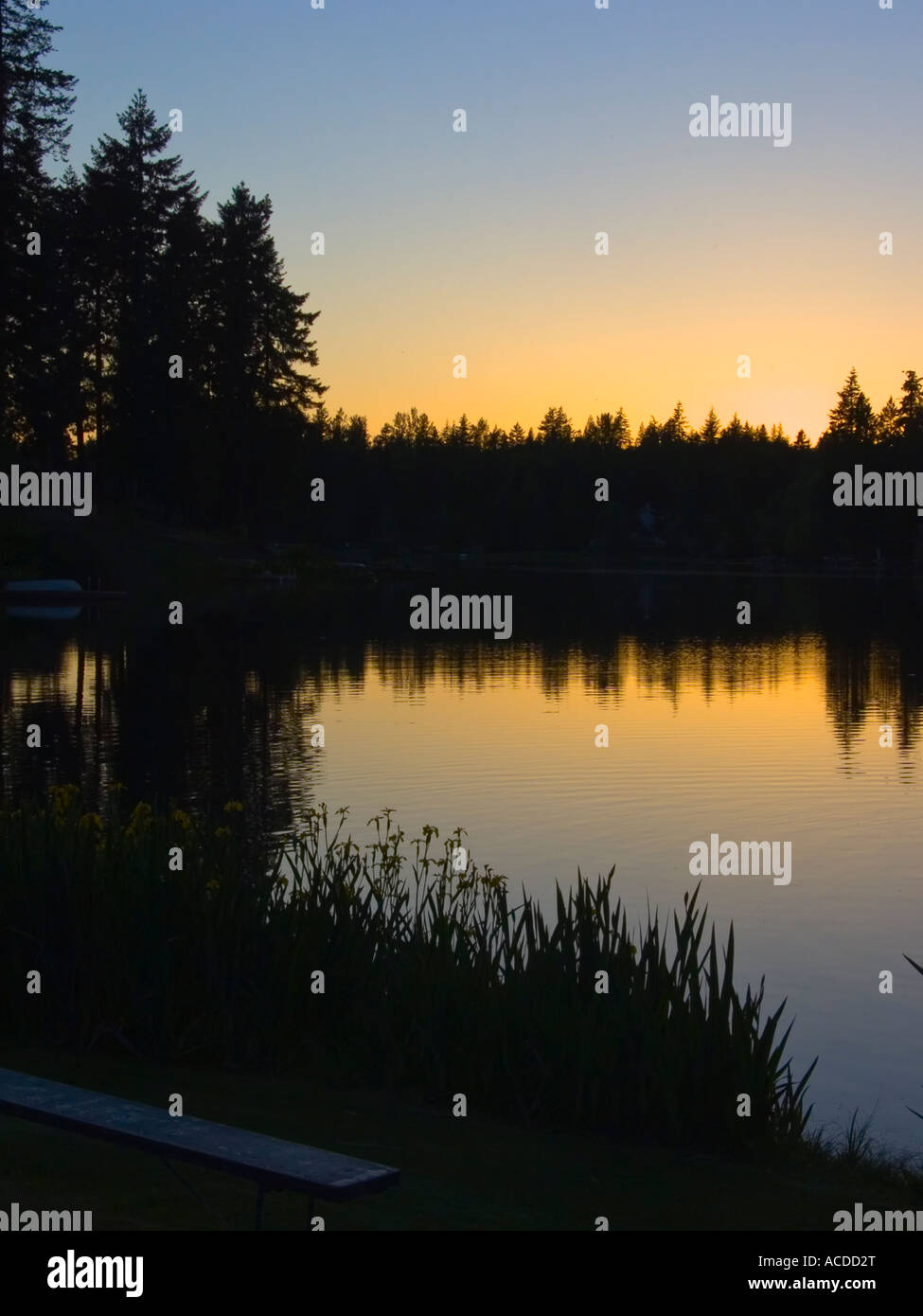 Pipe Lake at Twilight Stock Photo - Alamy