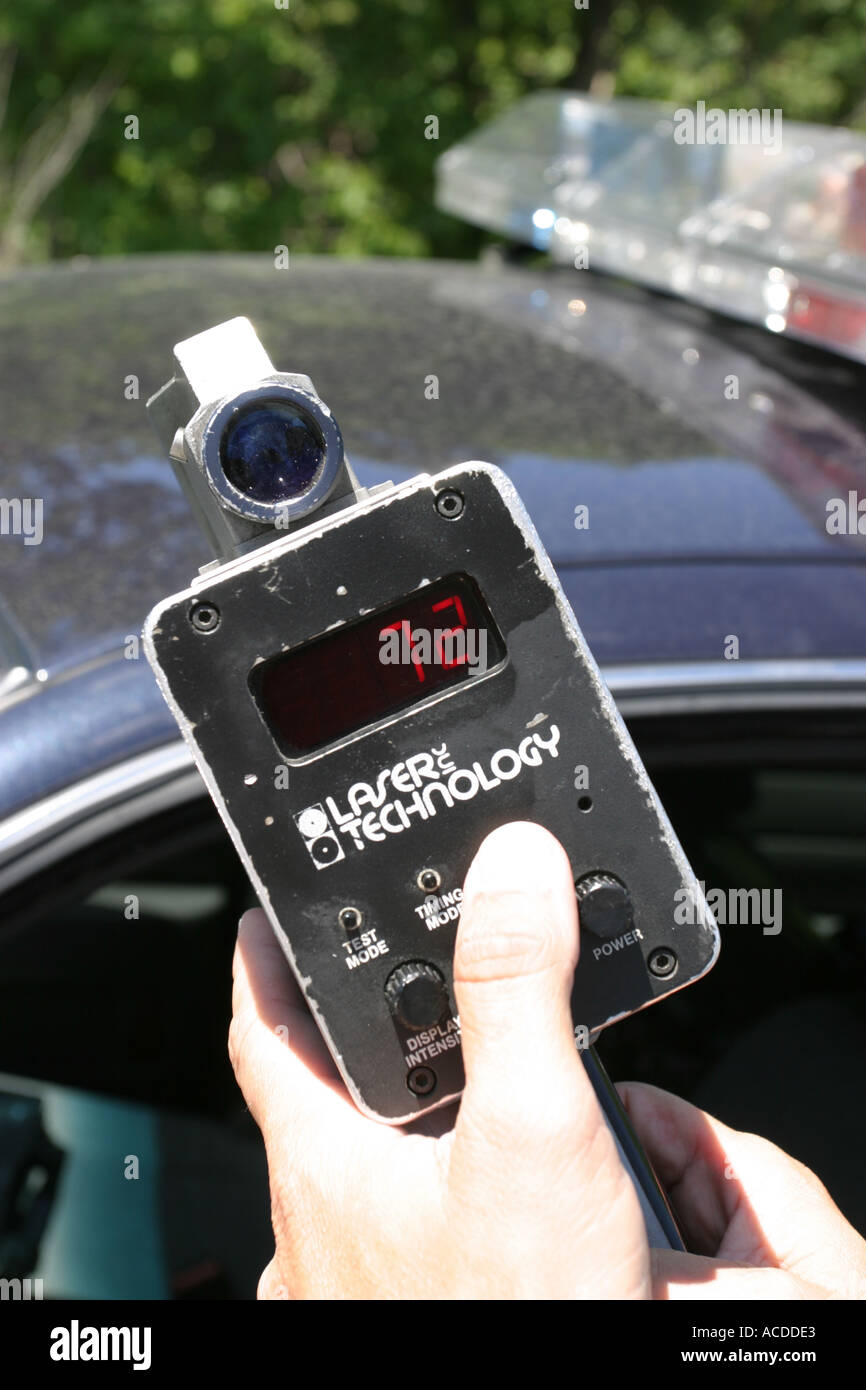 Handheld laser speed gun hi-res stock photography and images - Alamy