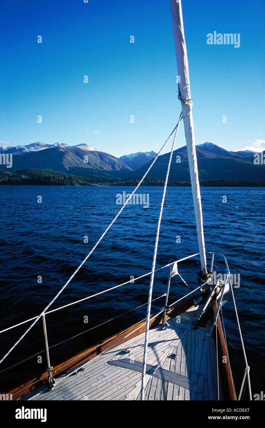 The stern on a sailing-boat Stock Photo - Alamy