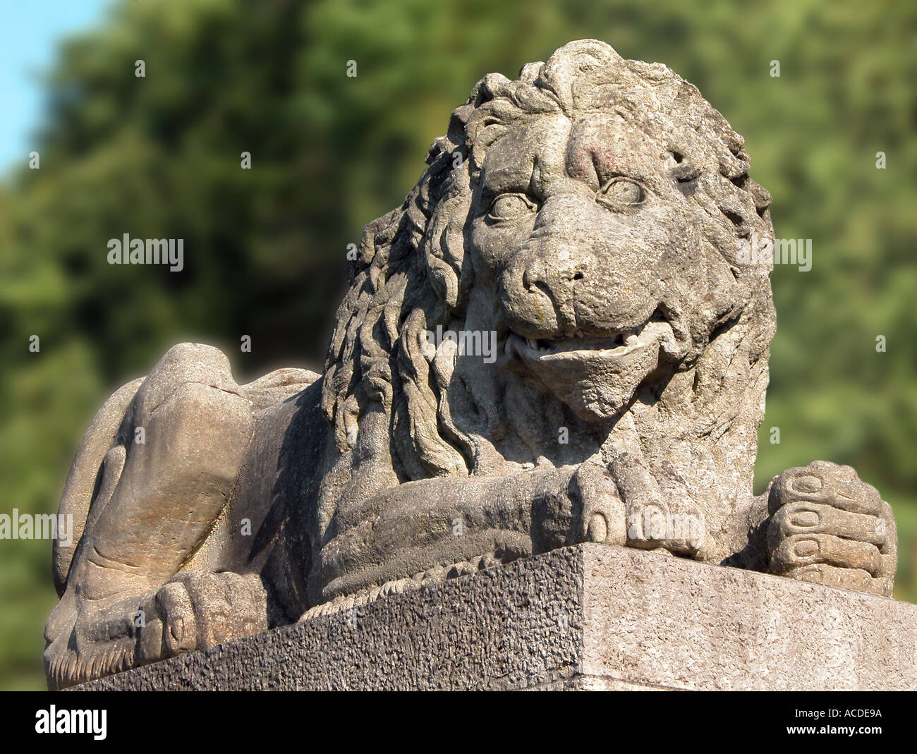 lion made of stone Stock Photo - Alamy