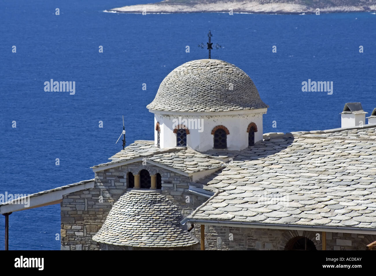 Archangel Michael Monastery In Thassos, Northern Greece Stock Photo - Alamy
