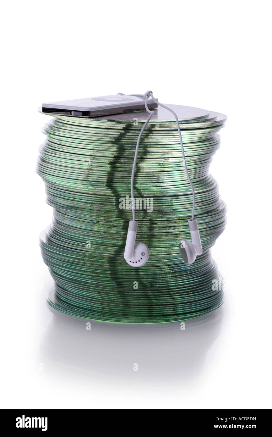 Stack of cds hi-res stock photography and images - Alamy