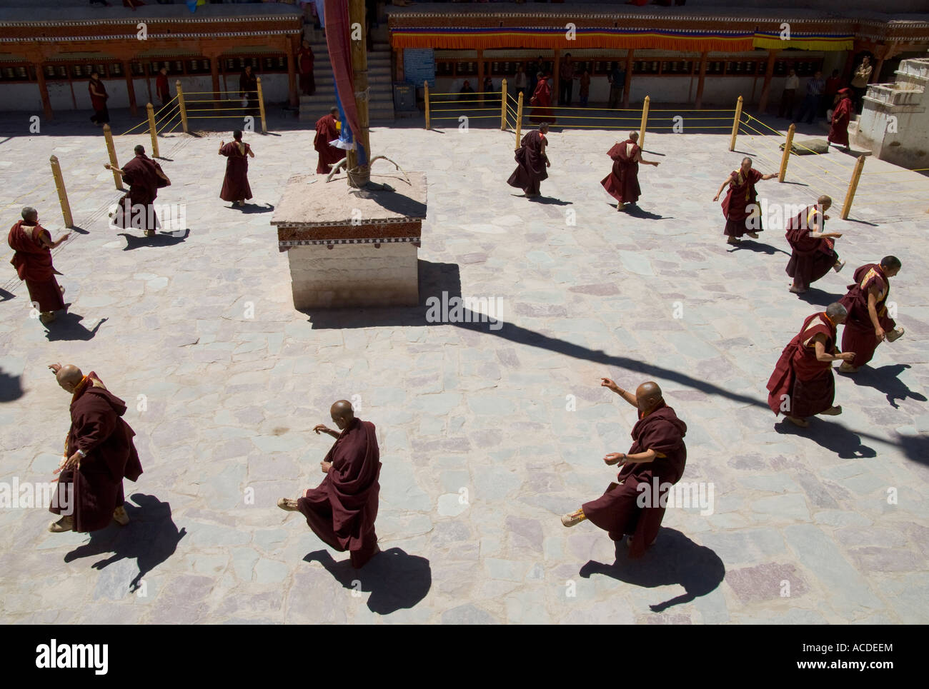 India Himalaya Jammu and Kashmir Ladakh village of Hemis Hemis festival ...