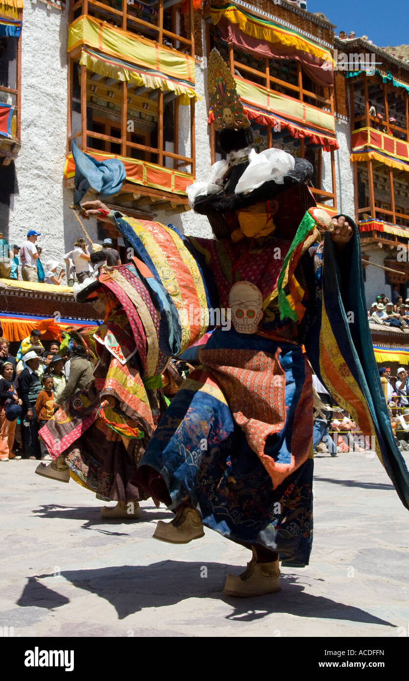 India Himalaya Jammu and Kashmir Ladakh village of Hemis Hemis festival ...