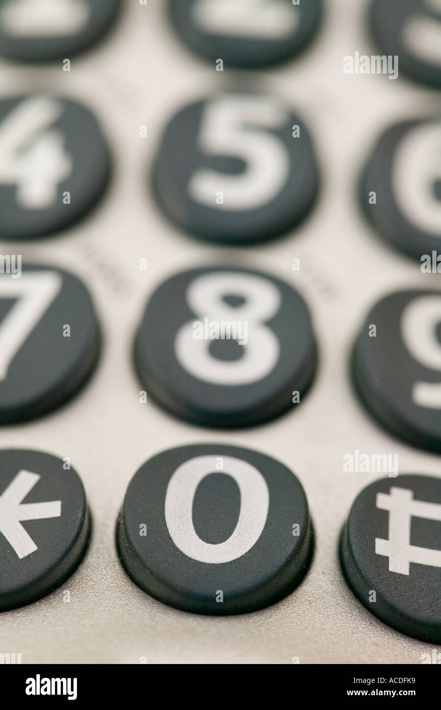 large buttons on a telephone Stock Photo - Alamy