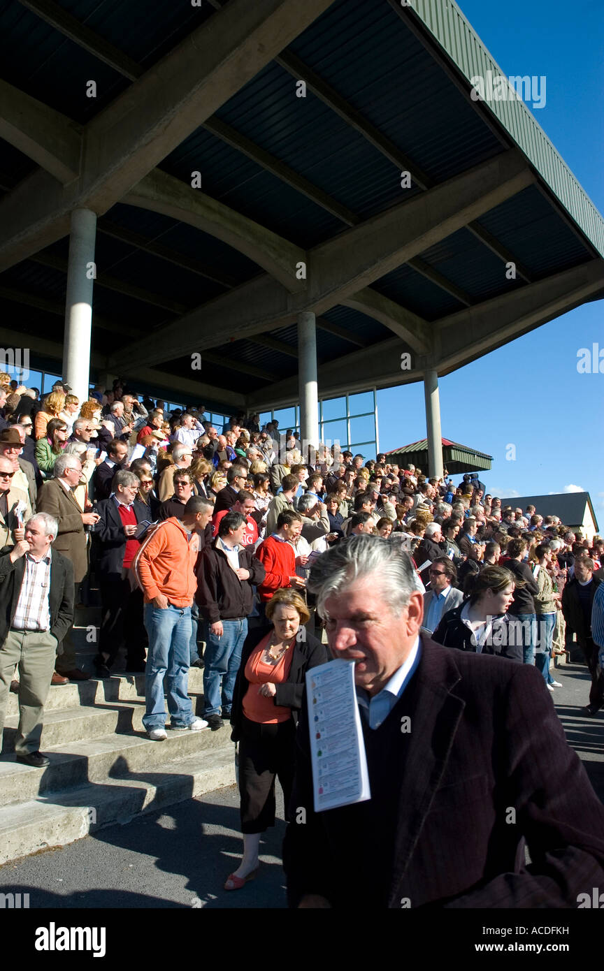 Crowd at Ballinrobe racecourse, County Mayo, Ireland Stock Photo - Alamy