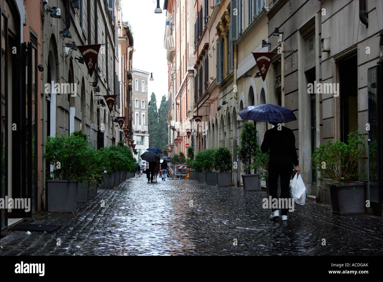 Raining Day, Rome, Italy Stock Photo - Alamy