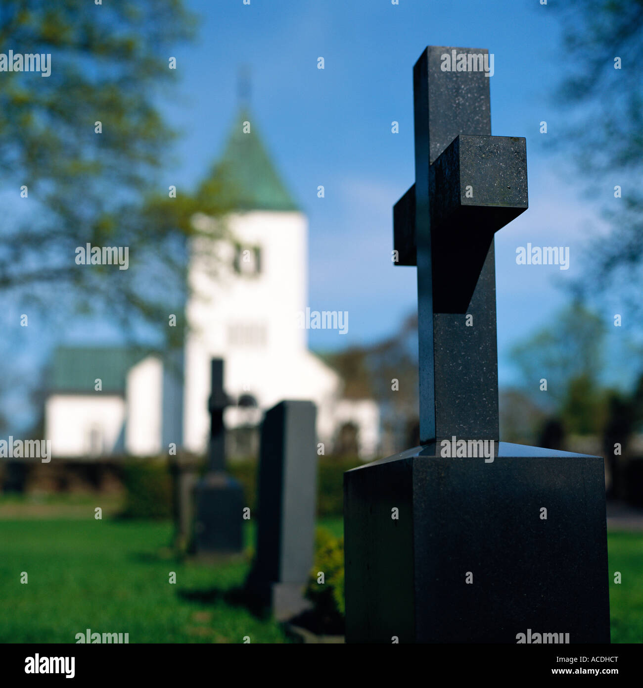 Tombstones in a churchyard Stock Photo - Alamy