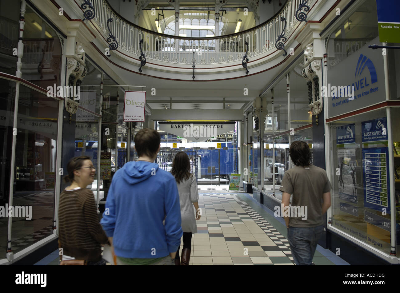 barton arcade 1871 shopping arcade manchester north england english ...