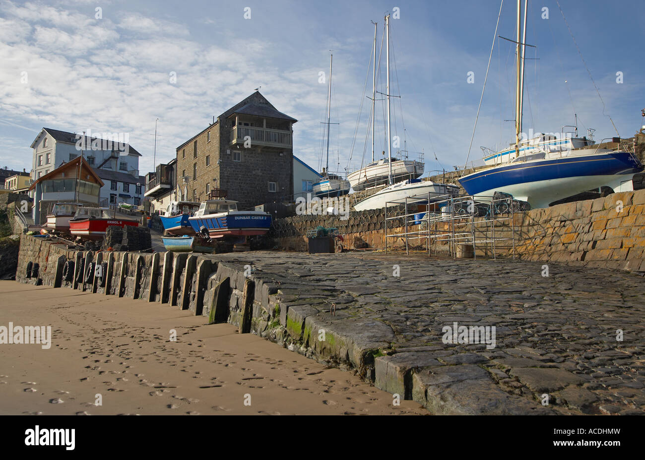 New Quay Harbour, West Wales, UK Stock Photo - Alamy