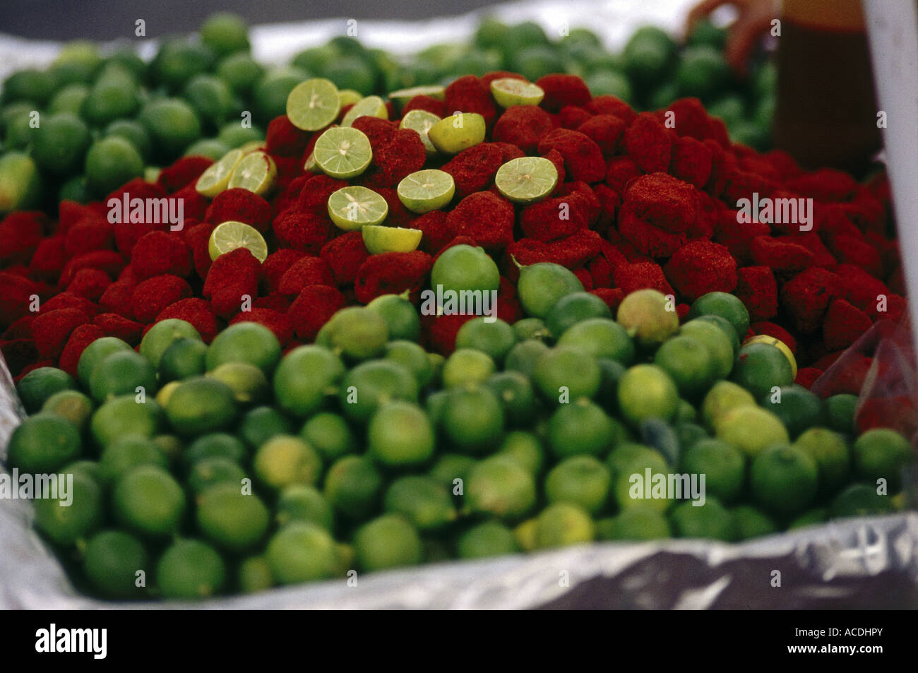geography / travel, Mexico, food and beverages, lemons with chili ...
