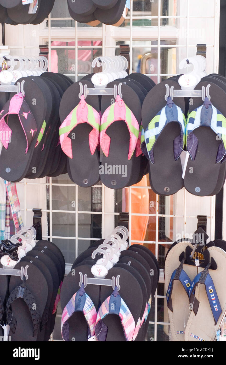 Flip flops on sale at Newport Rhode Island Stock Photo - Alamy