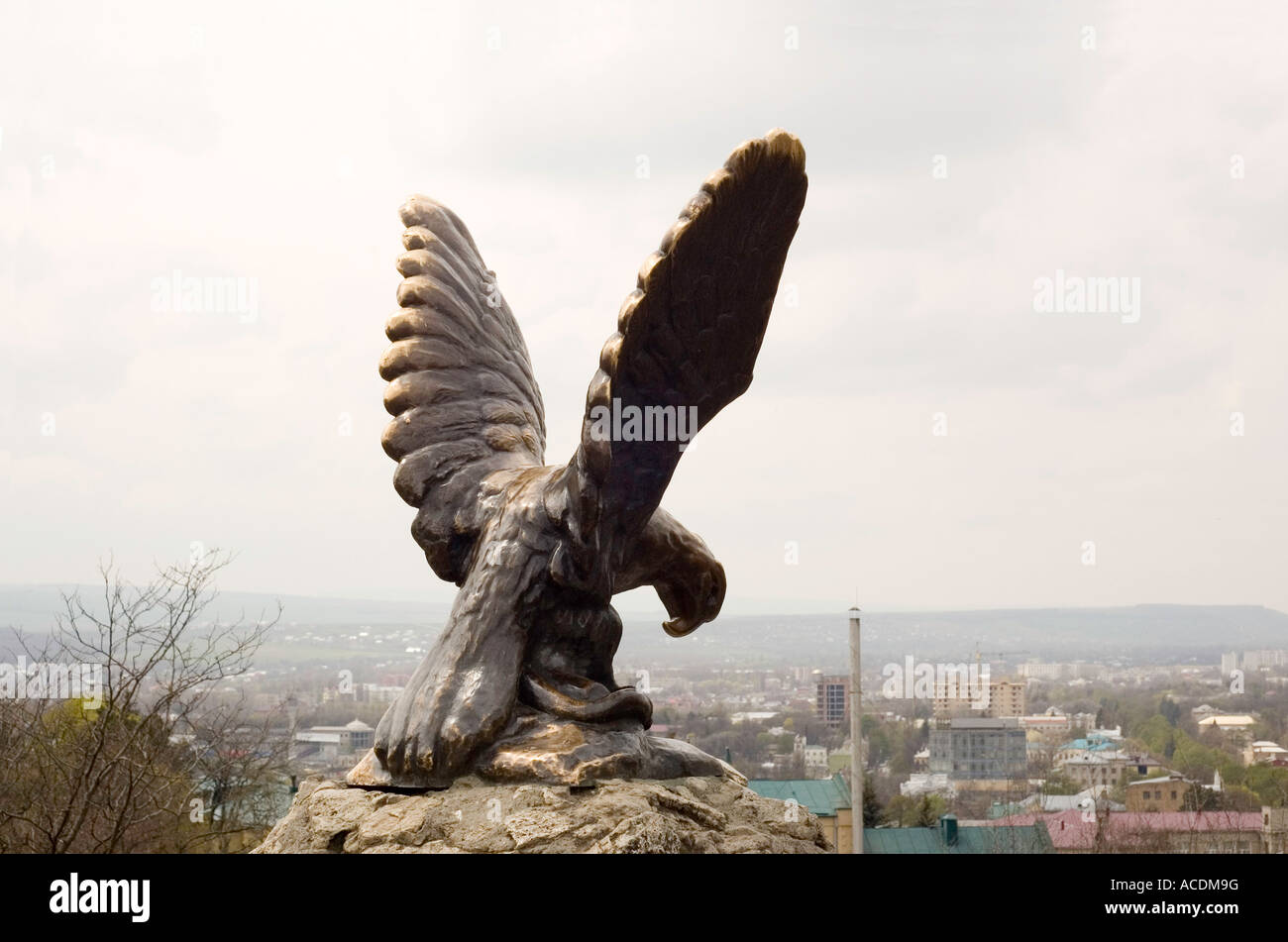 Russian Eagle statue in Pyatigorsk in the North Caucasus region of ...