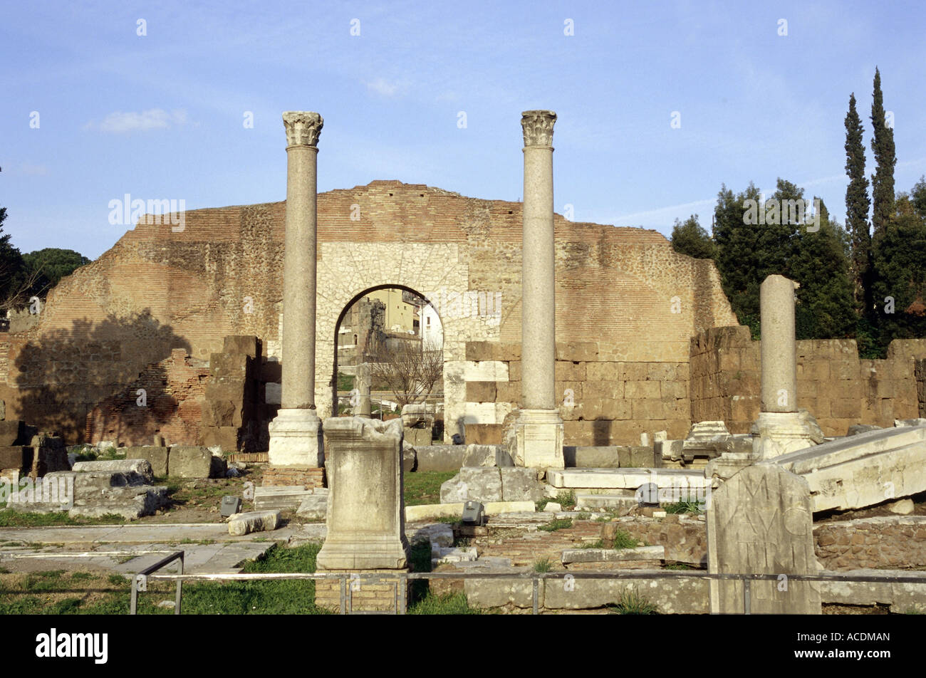 geography/travel, Rome, Forum Romanum, Basilica Aemilia, built 179 BC ...