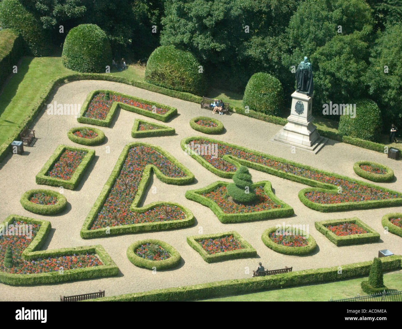Friary Gardens Cardiff with a statue of John Crichton-Stuart, third ...