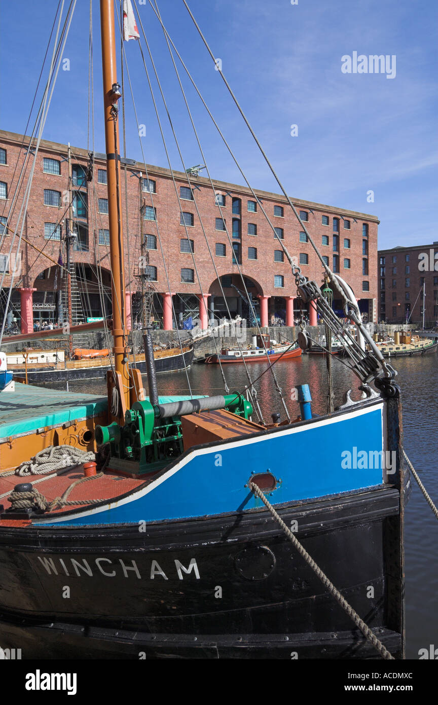 Albert dock restored warehouse area Liverpool merseyside England UK GB ...