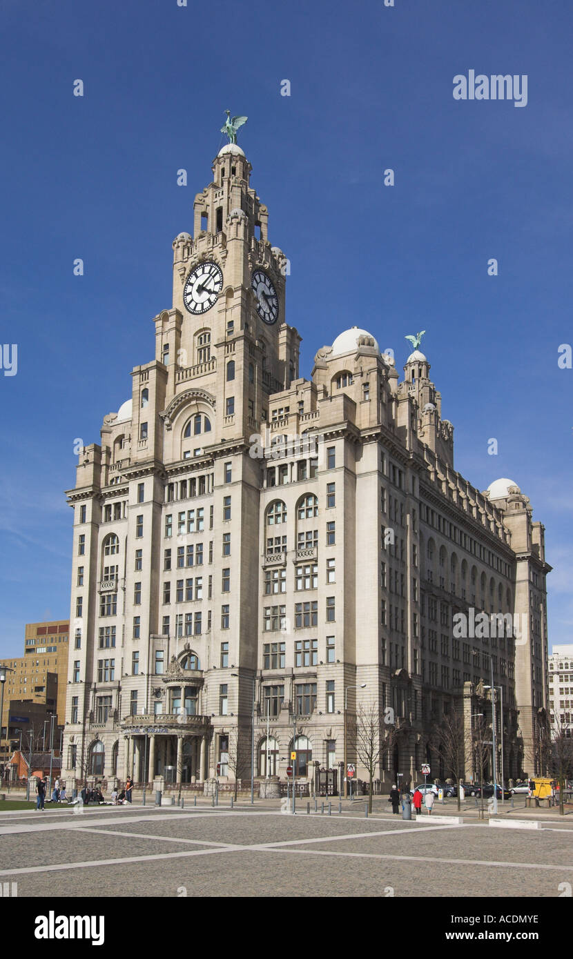 Liver building Liverpool Merseyside UK GB EU Europe England Stock Photo ...