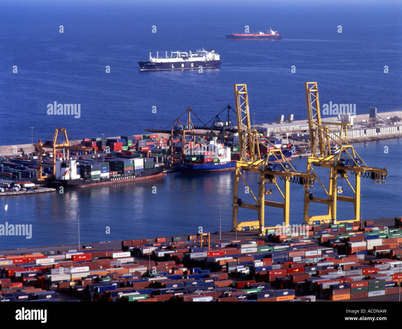 Port of Barcelona Stock Photo - Alamy