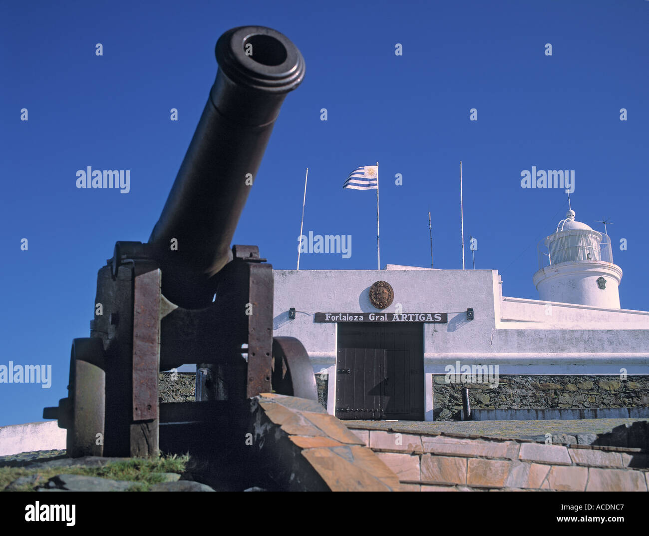 Montevideo Uruguay General Artigas fort on El Cerro de Montevideo Stock ...